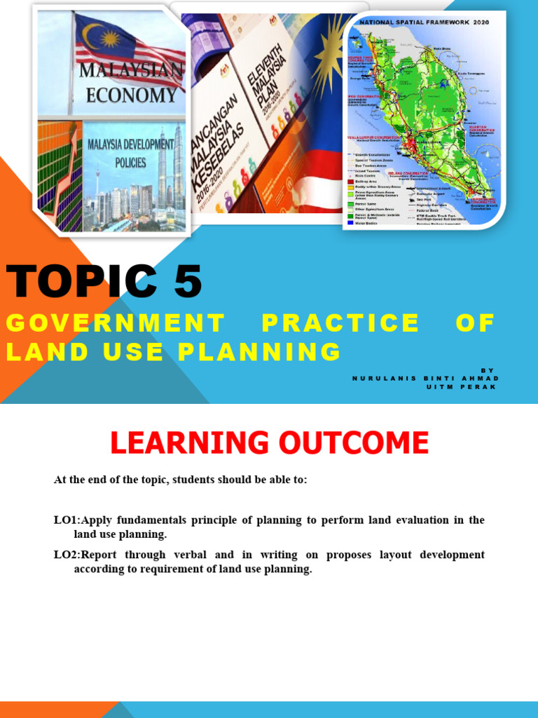 Topic 5 - Government Practice of Land Use Planning | PDF ...