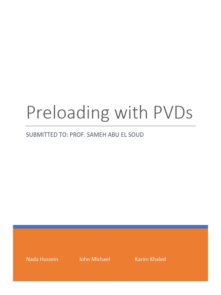 Preloading With Prefabricated Vertical Drains | PDF | Applied And Interdisciplinary Physics ...