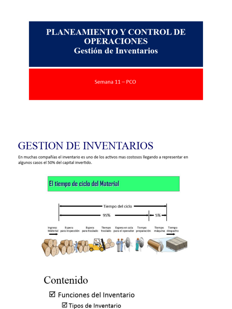 PCO SEMANA 1O - Gestion de Inventarios | PDF | Optimización Matemática | Análisis de sistemas