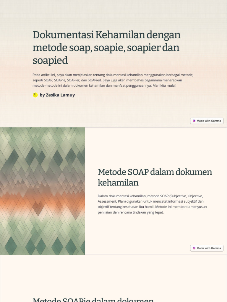 Dokumentasi-Kehamilan-dengan-metode-soap-soapie-soapier-dan-soapied 2 | PDF | Pengembangan Diri