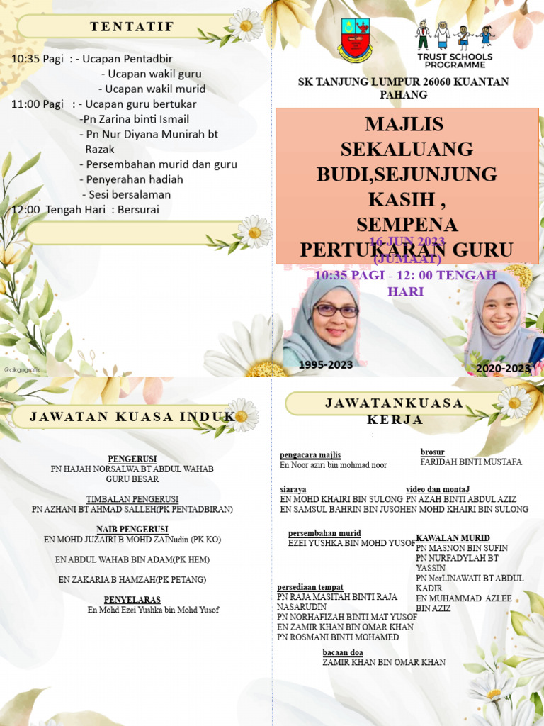 Buku Program Perpisahan Kak Zarina | PDF