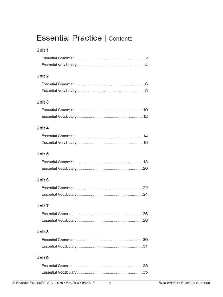 Essential Grammar and Vocabulary Guide | PDF | Lunch
