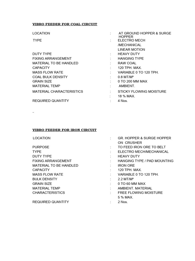 600 TPD Equipment List | Download Free PDF | Density | Secondary Sector ...