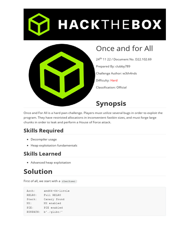 Once and For All | Download Free PDF | Computer Programming | Computing