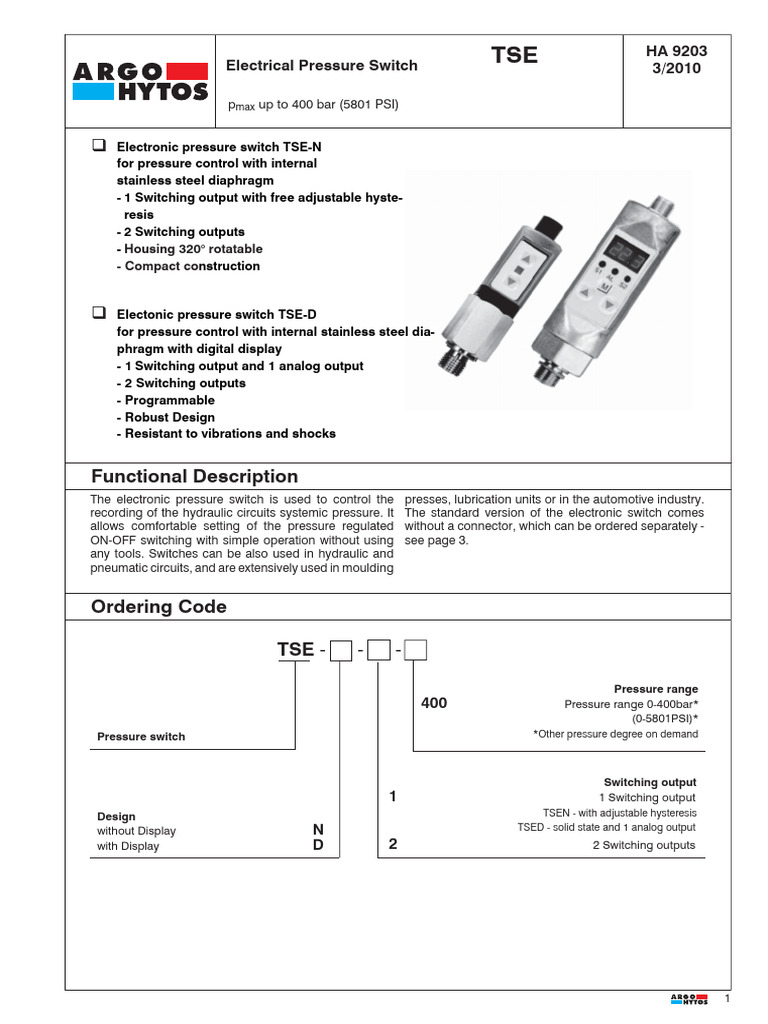 Tse Ha9203 03-2010 | PDF | Switch | Electrical Connector