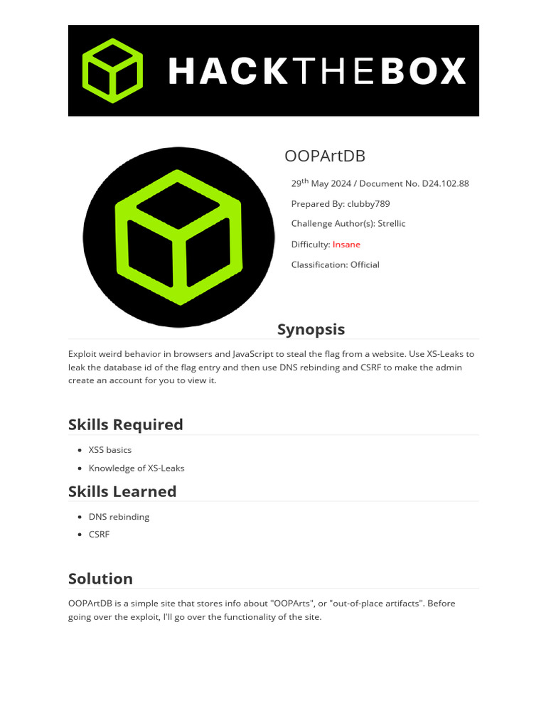 OOPArt DB | Download Free PDF | Domain Name System | Software