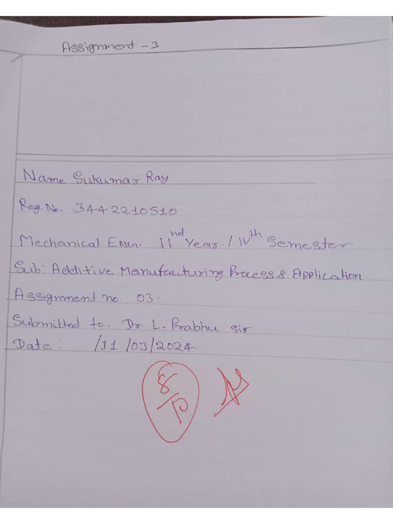 Sukumar Assignment 1 | PDF