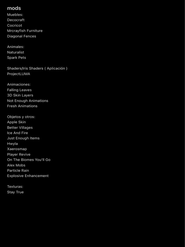 Mods | PDF | Games & Activities | Home & Garden