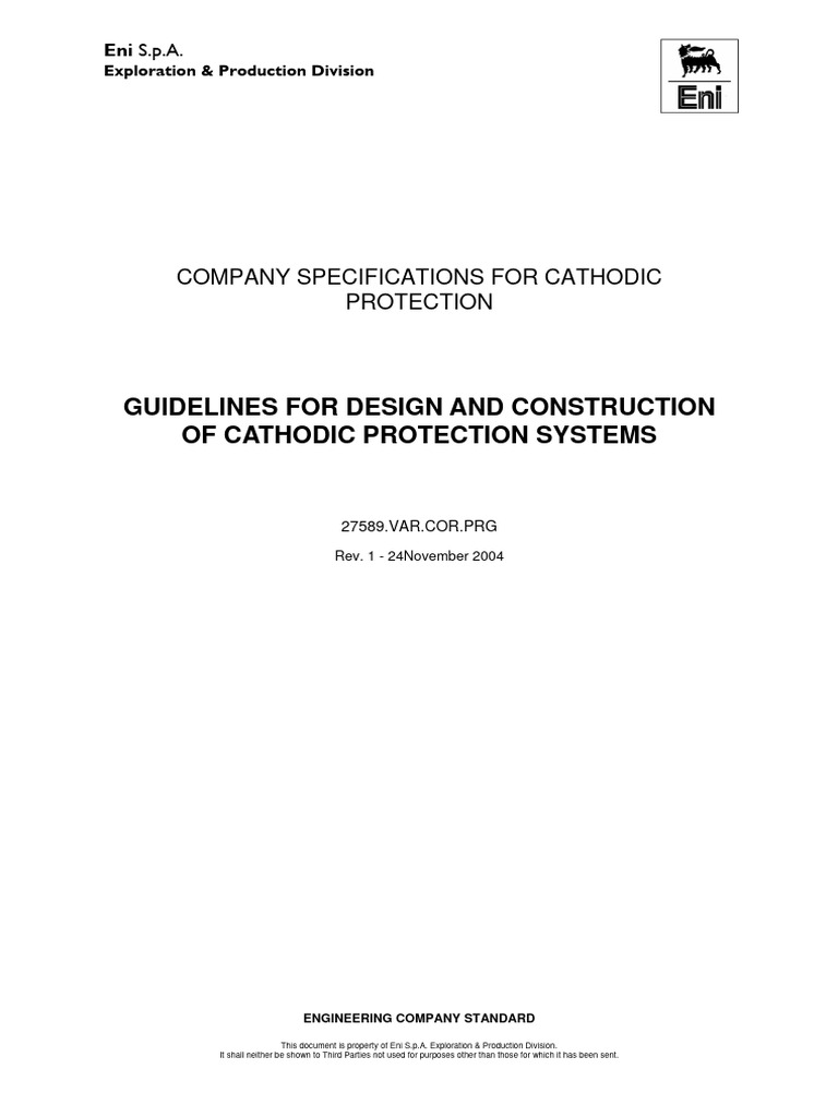 Cathodic Protection Design Guide | PDF | Anode | Secondary Sector Of ...