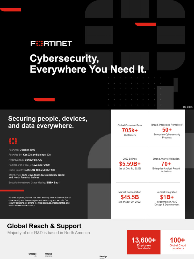 Fortinet_Corporate Overview (2) | PDF | Cloud Computing | Information Technology Management