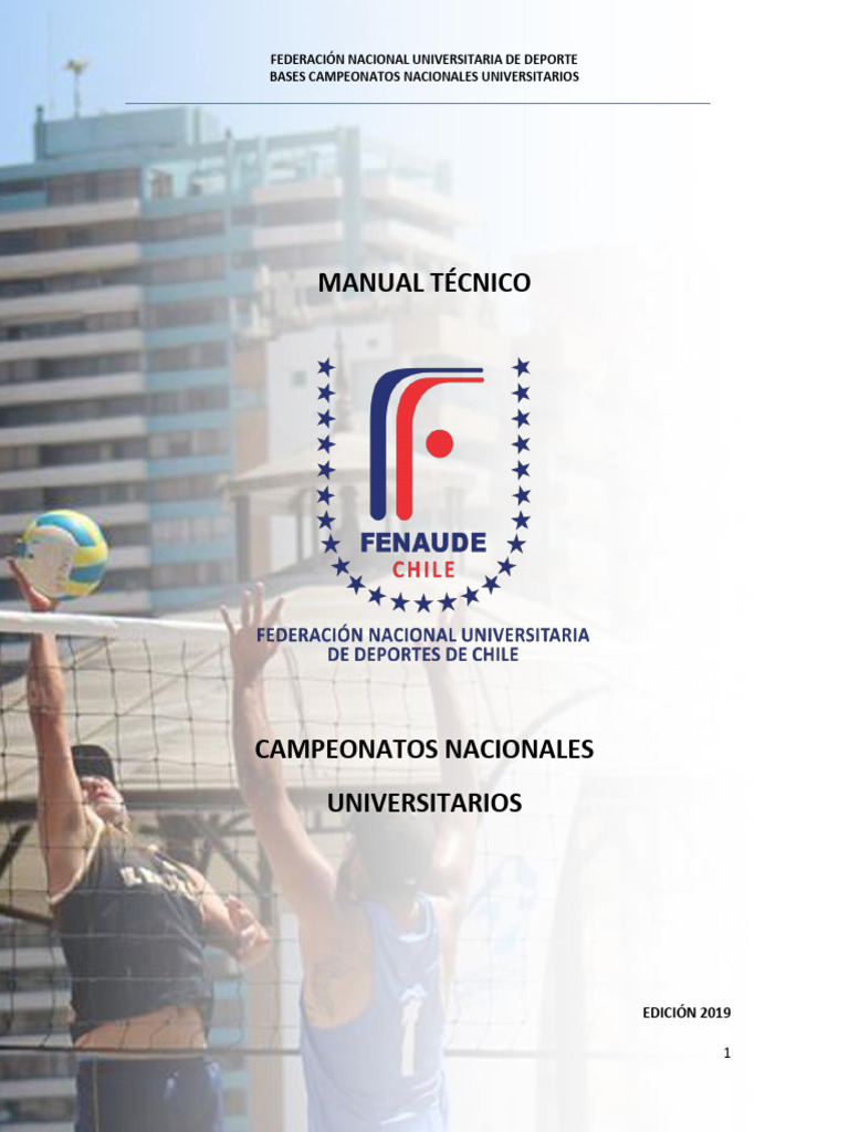 Manual T Cnico Fenaude.2019 2.0 Mod 0909 1 | PDF | Santiago | Chile