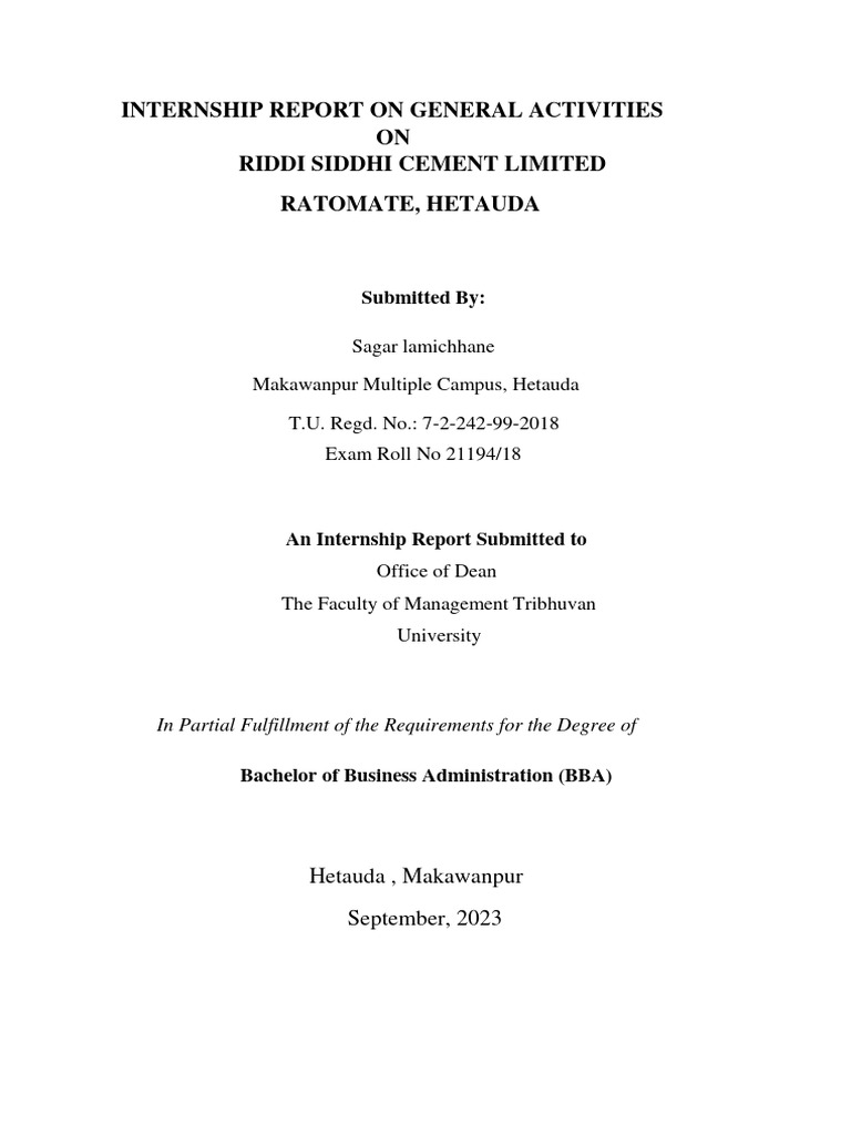 Sagar Final | PDF | Concrete | Cement