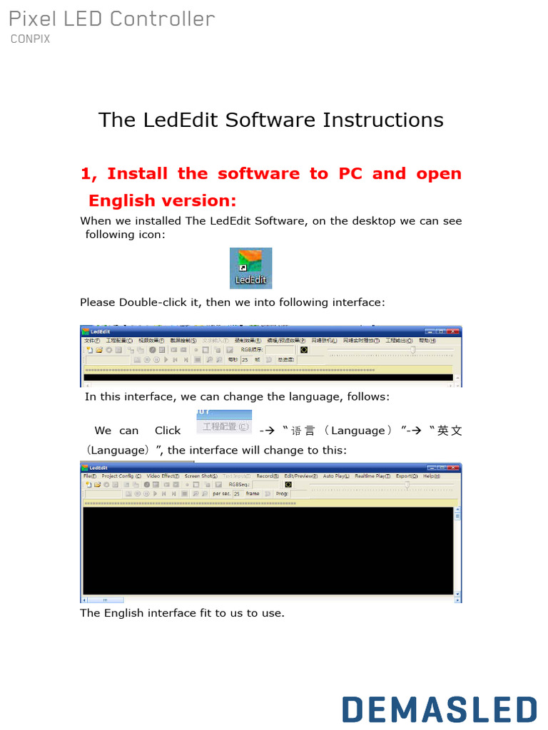 Controladora Pixel Led Programable SD Memory 5 24vdc Max 2048 Pixels | PDF | Graphical User ...