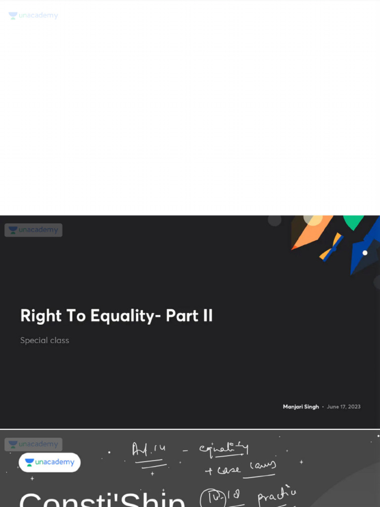 Right To Equality Part II With Anno | PDF