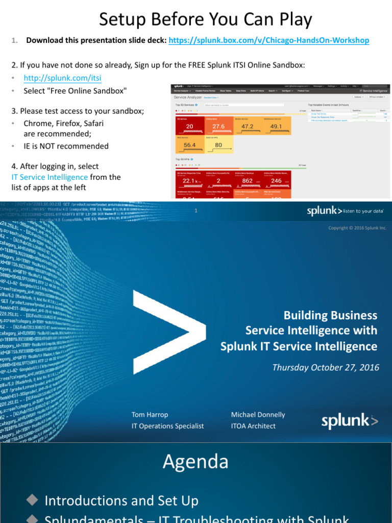 ITSI Seattle-Serviceintelligencehands-Onworkshop | PDF | Performance Indicator | World Wide Web