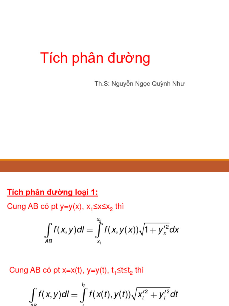 Tuần 5 Tich Phan Duong | PDF
