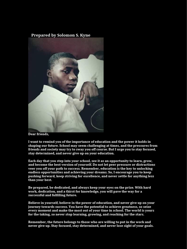 Document1.Docx Soomon Speech | PDF | Career & Growth