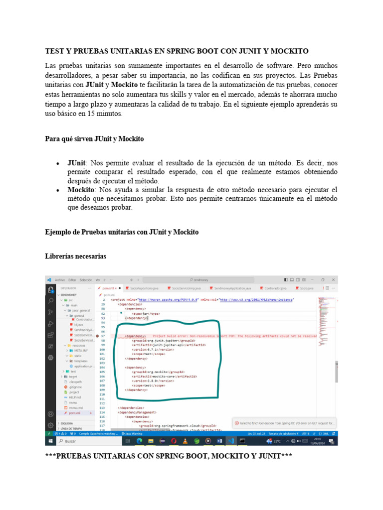 Pruebas Unitarias | PDF | Java (lenguaje de programación) | Ingeniería de software