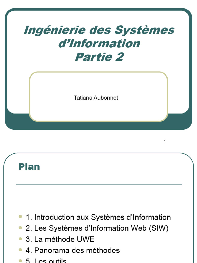 DUT SI Modelisation Partie 1 | PDF | Internet | Internet et Web