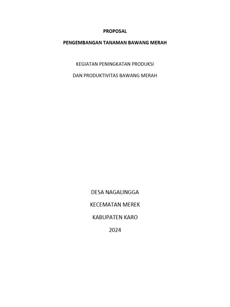 PROPOSAL | PDF | Griya & Taman