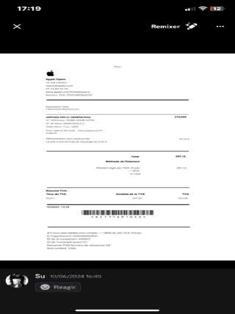 Facture Airpods | PDF