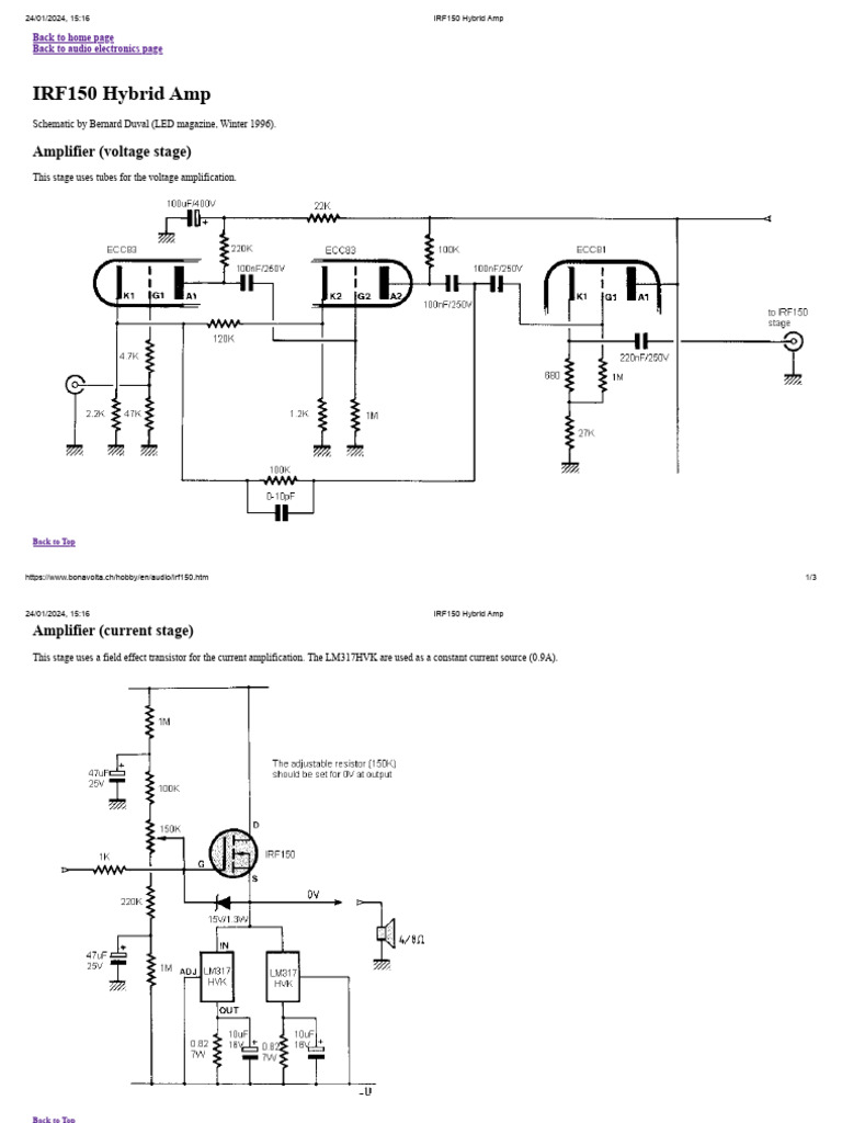IRF150 Hybrid Amp Guide | PDF