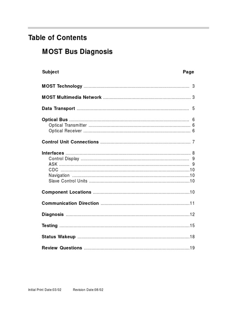 Most Bus | PDF | Light Emitting Diode | Computer Network