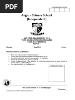 VCE Mathematical Methods Formula Sheet | PDF | Area | Mathematics