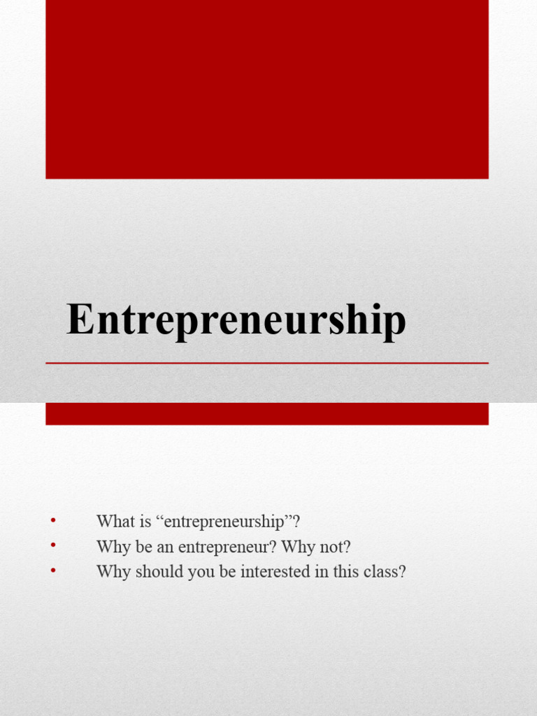 15-Entrepreneurship & Entrepreneur | PDF | Entrepreneurship | Economics