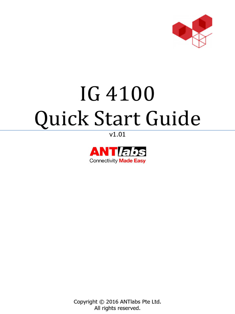 IG 4100 Quick Start Guide r1.01 | PDF | Computer Network | Domain Name System