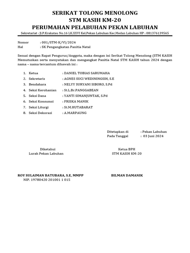 SERIKAT TOLONG MENOLONG STM Kasih 20 | PDF
