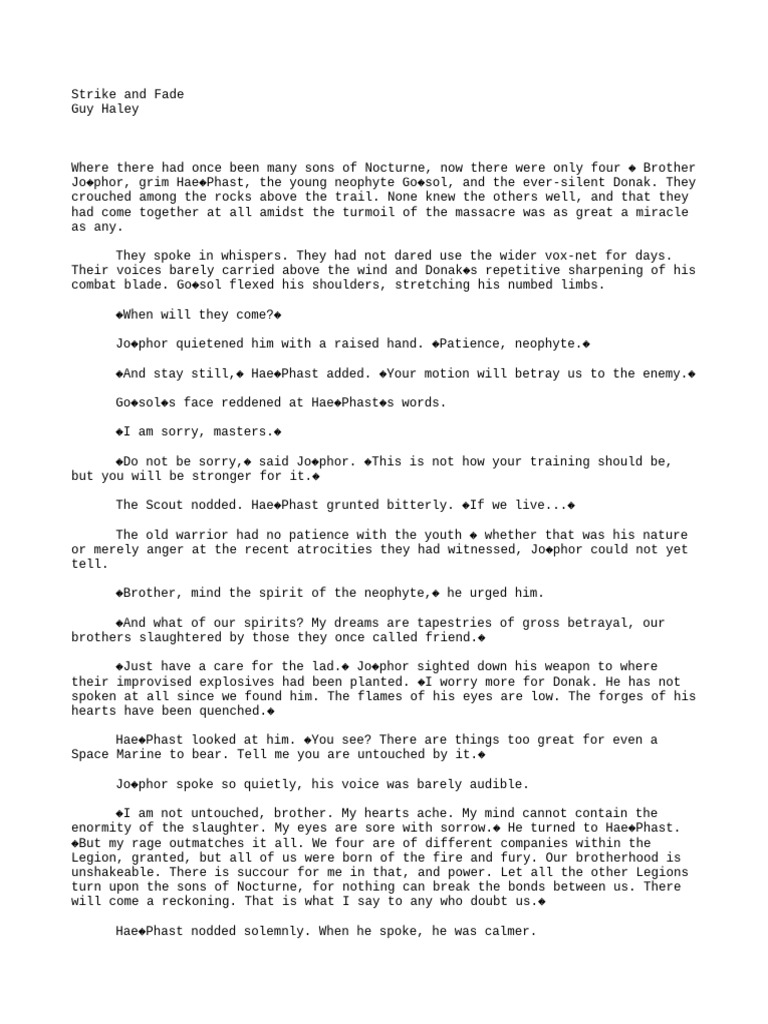 Strike and Fade | PDF