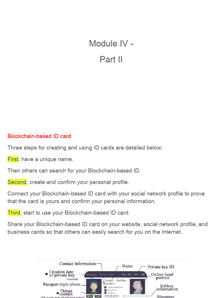 Module IV - Part II | PDF | Identity Document | Cloud Computing