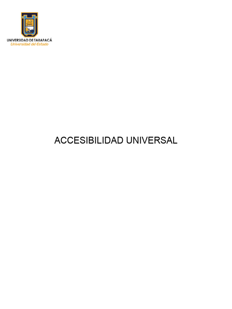 Accesibilidad Universal | PDF | Accesibilidad | Invalidez