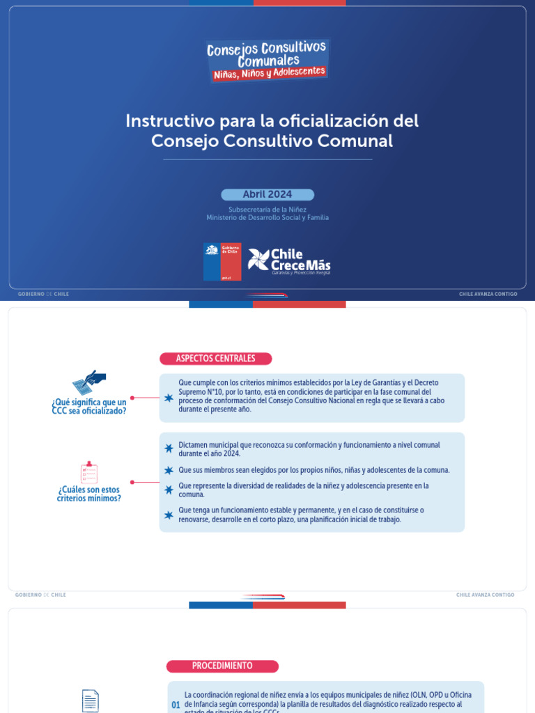 Instructivo para La Oficialización Del Consejo Consultivo Comunal | PDF | Chile