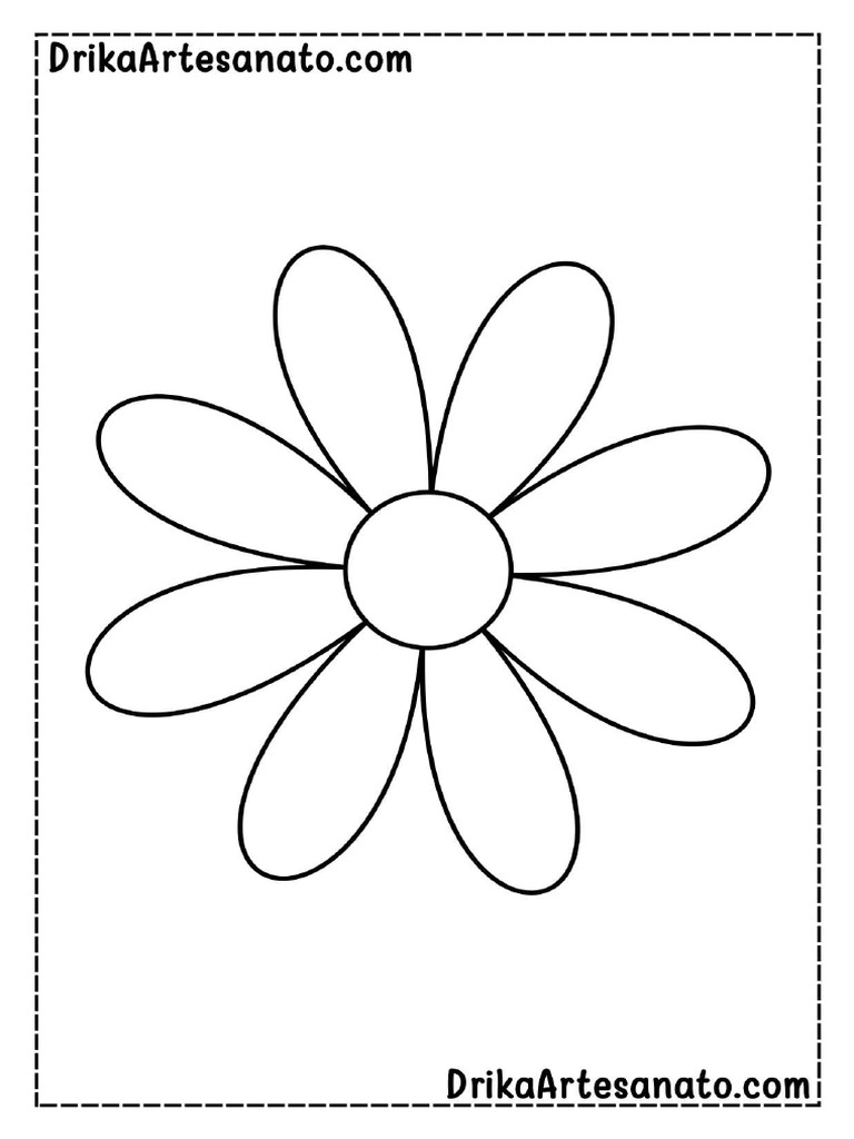 Molde de Margarida para Imprimir m1 7 | PDF