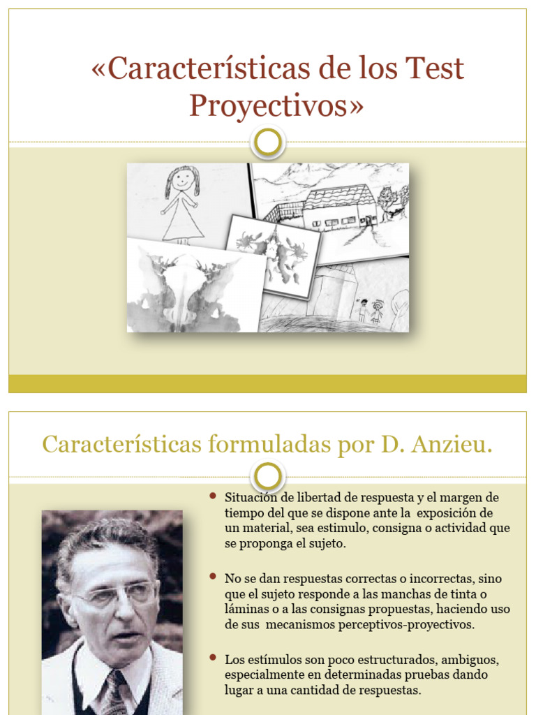 Características y Clasificacion de Los Test Proyectivos | PDF ...