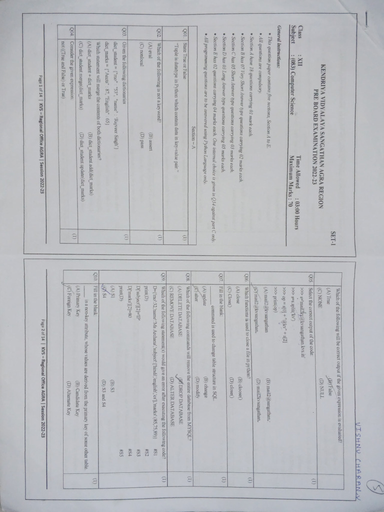 KV Agra | PDF | Computer Data | Software Development