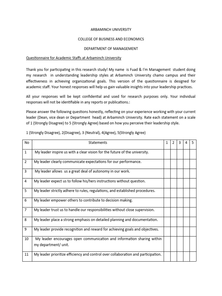 Stuff Questionnaire | PDF | Leadership | Collaboration
