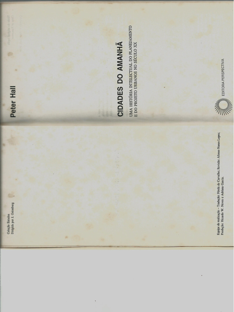 Cidades Do Amanhã P.hall Cap5 Pp.160 203 | PDF