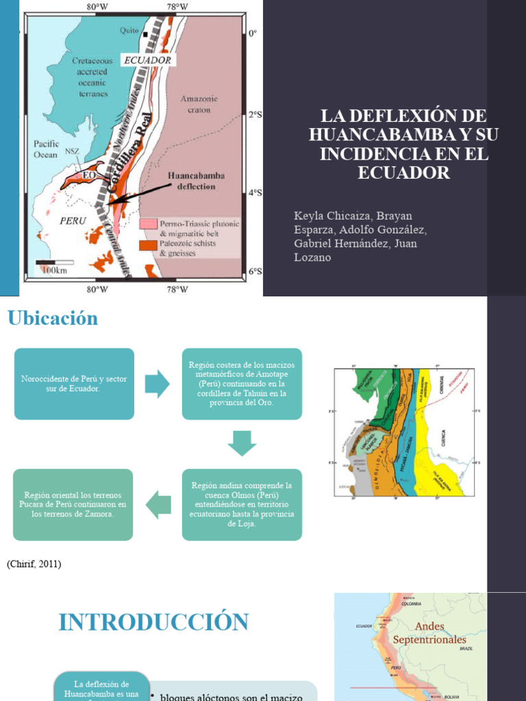 Deflexión de Huancabamba y Ecuador | PDF | Andes | Falla (geología)