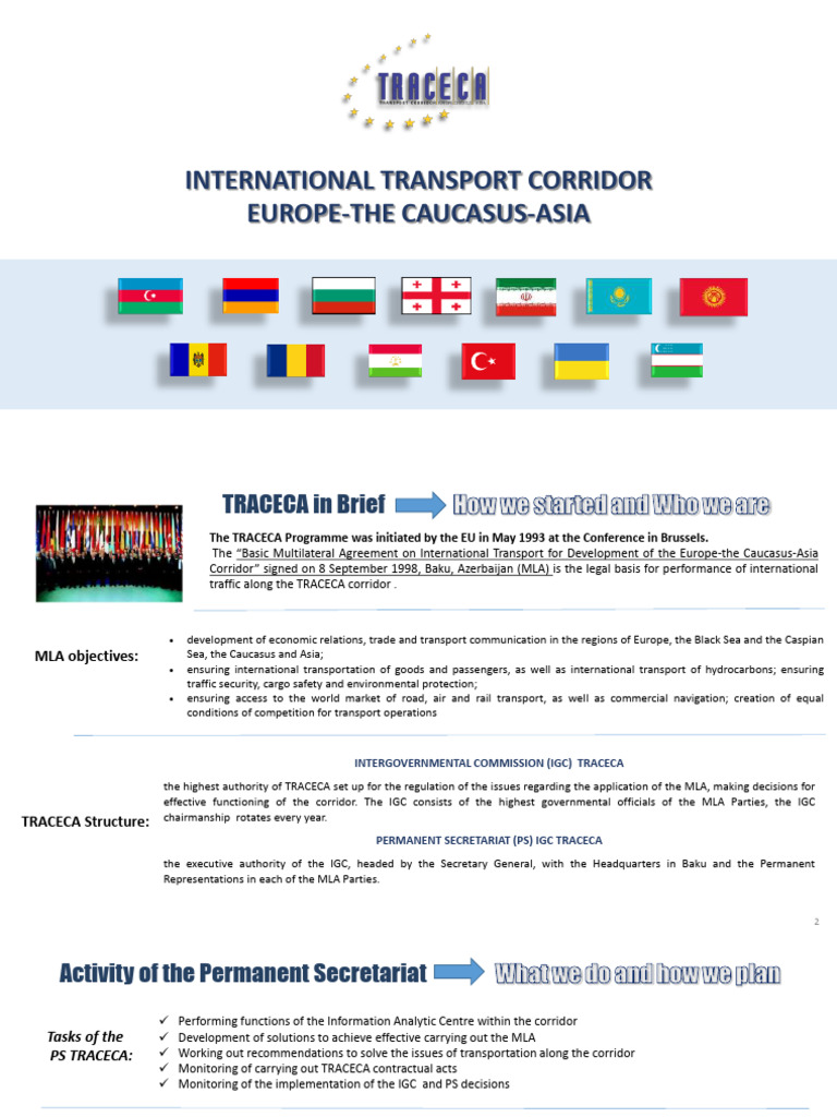TRACECA - CAREC Development Partner - May 2020 | PDF | European Union ...
