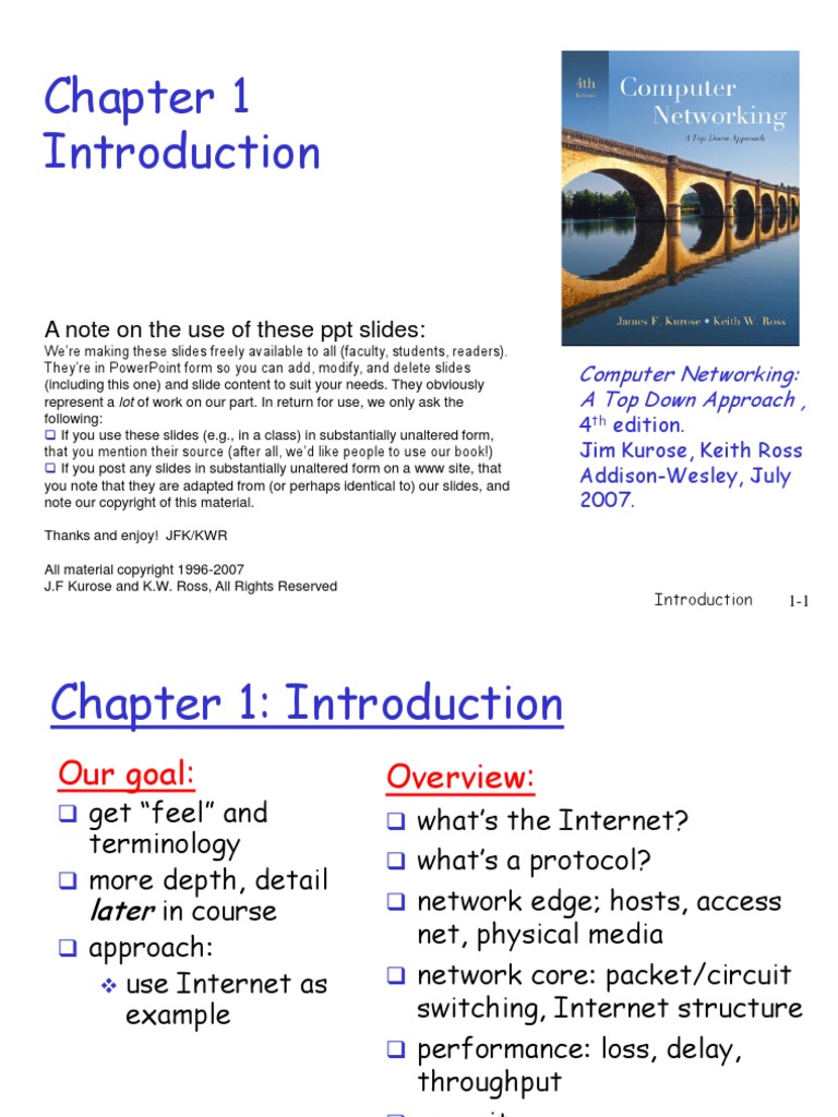 A Note On The Use of These PPT Slides:: Computer Networking: A Top Down ...