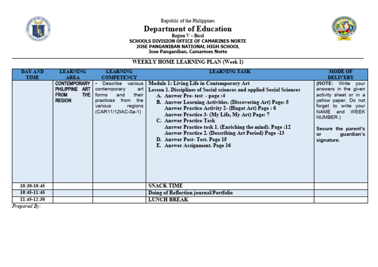 Contemporary Philippine Arts From The Regions Module 1 Q1 | PDF ...