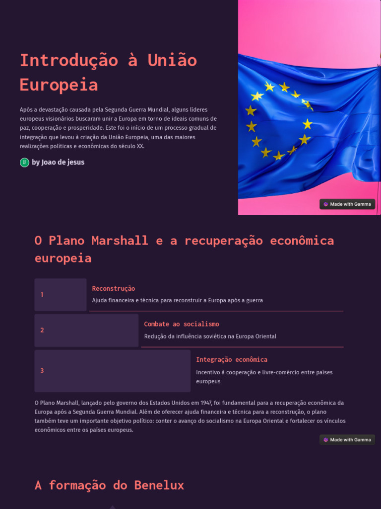 Introducao A Uniao Europeia | PDF | União Europeia | Europa
