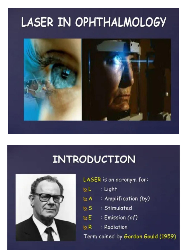 Lasers in Ophthalmology | PDF