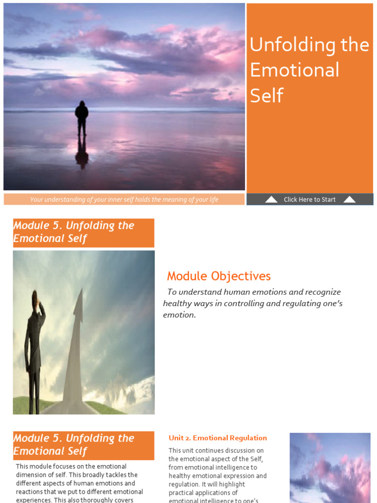 Unfolding Emotional Intelligence and Regulation | PDF | Emotional Self ...