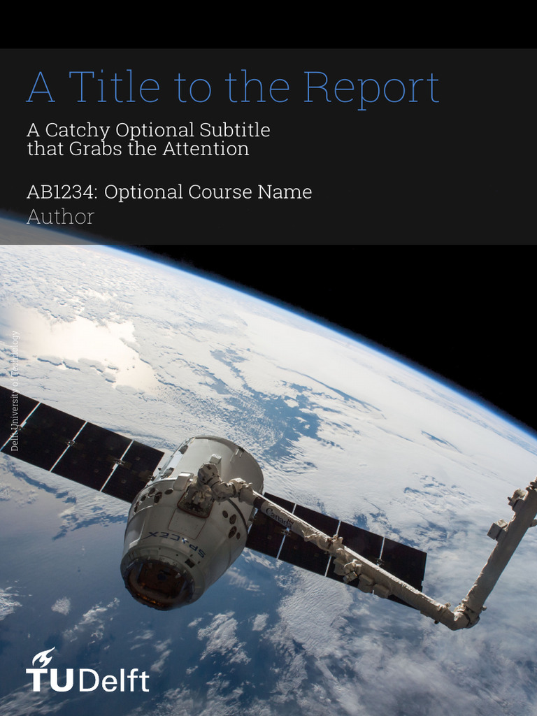 TU_Delft_Unofficial_Report_Thesis_Template | Download Free PDF | Text
