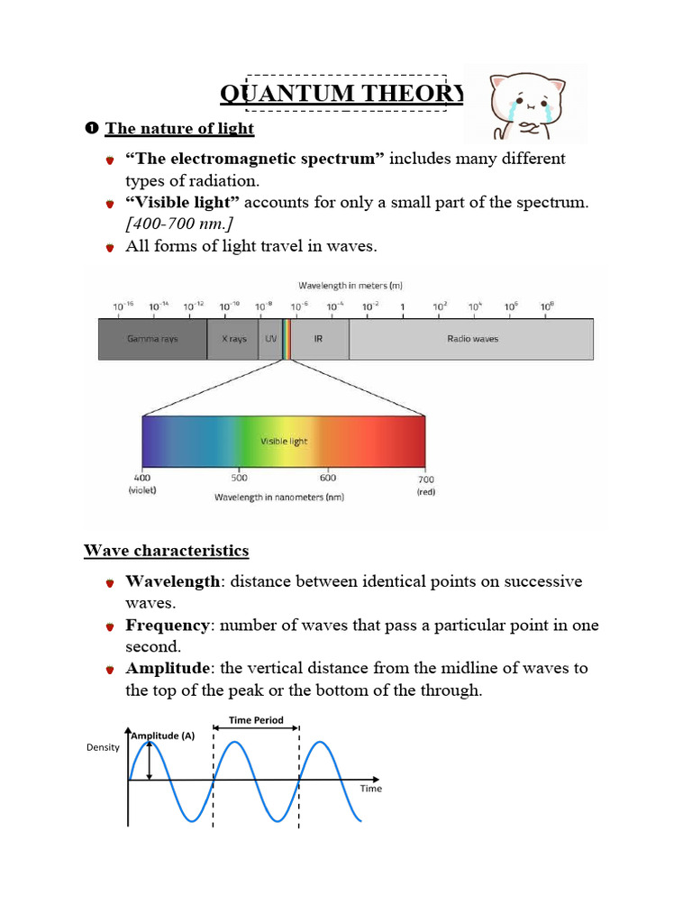 QUANTUM THEORY and Electron Config | PDF | Emission Spectrum ...