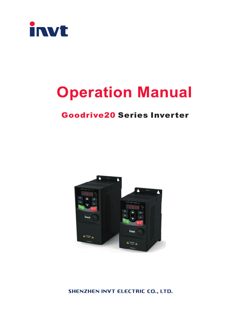 GD20 Frekvensomformer Manual | PDF | Power Inverter | Electrical Components